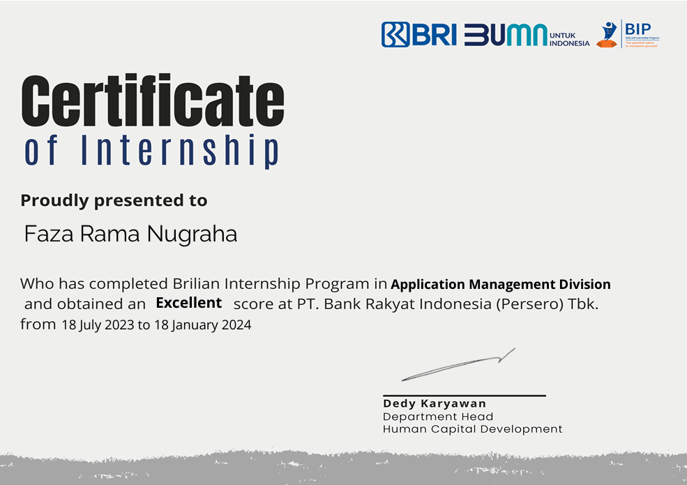 Faza Rama Nugraha - Portofolio